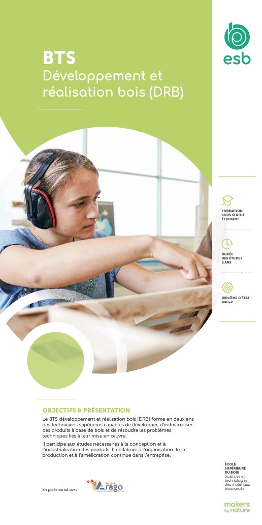 Brochures et documentations : formations bois - ESB